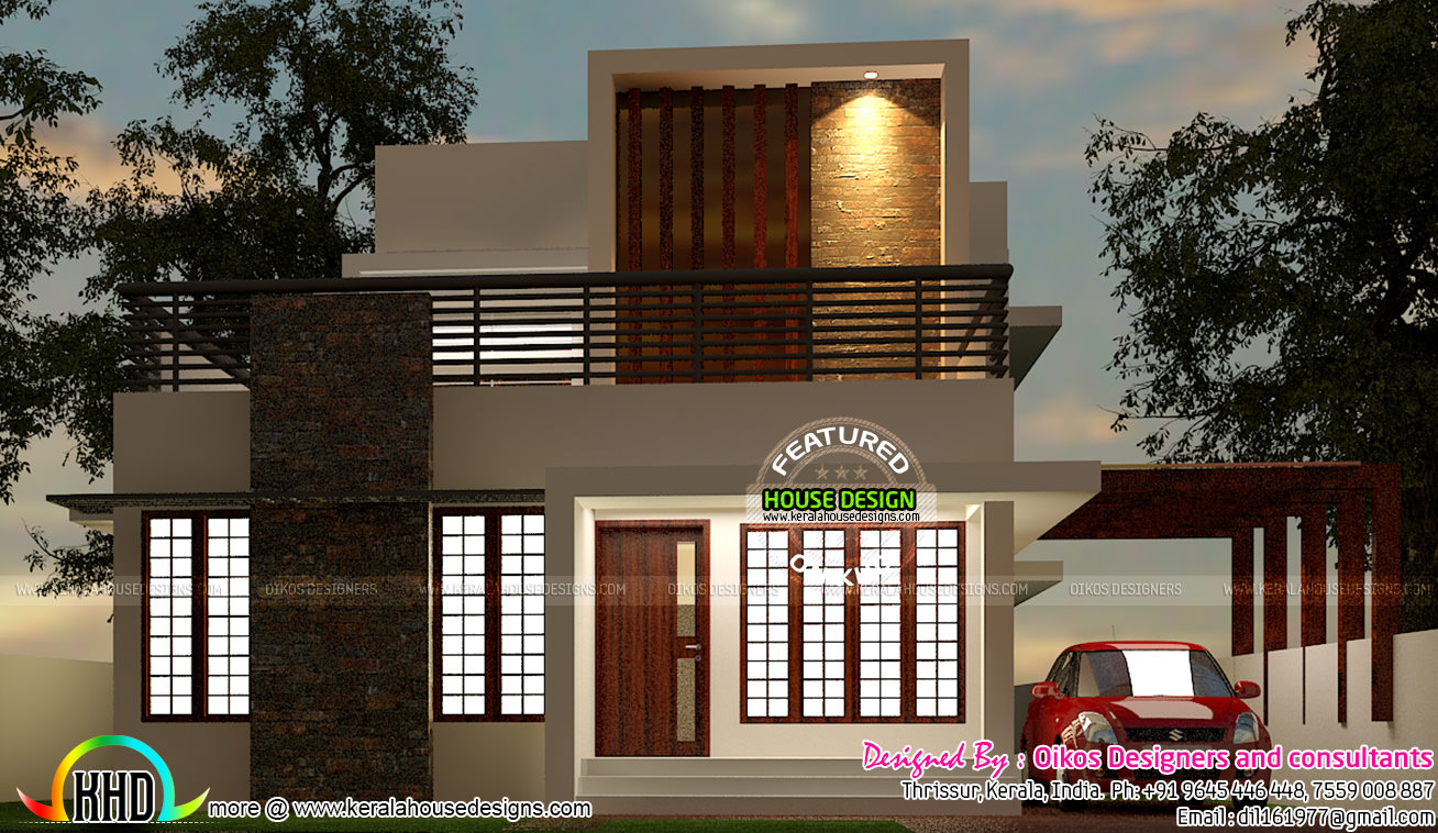 Small Plot Beautiful 3 Bedroom Modern Home Design in 1629 Sq Ft with ...