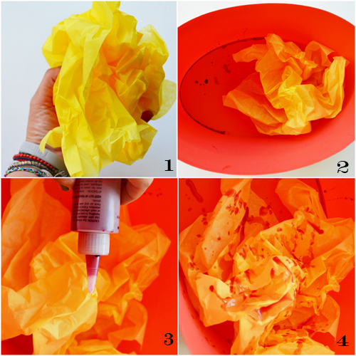 iLoveToCreate Blog: DIY Tie Dyed Tissue Paper