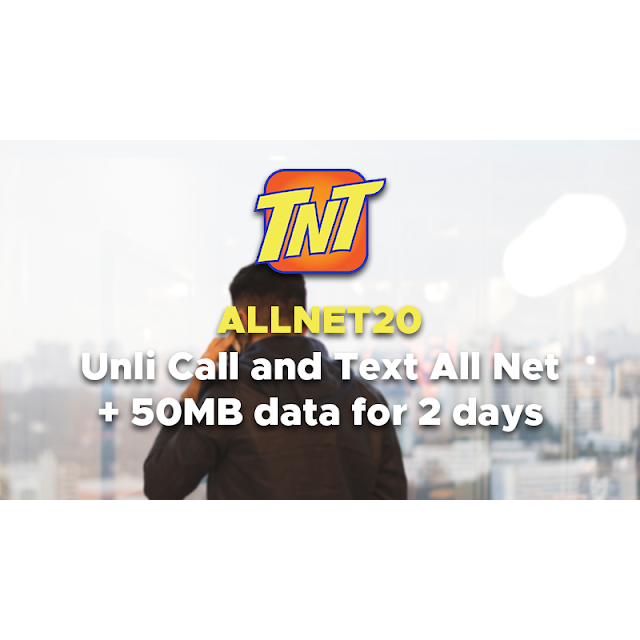 TALK N TEXT ALLNET20 : Unli Call and Text All Net + 50MB for 2 days ...