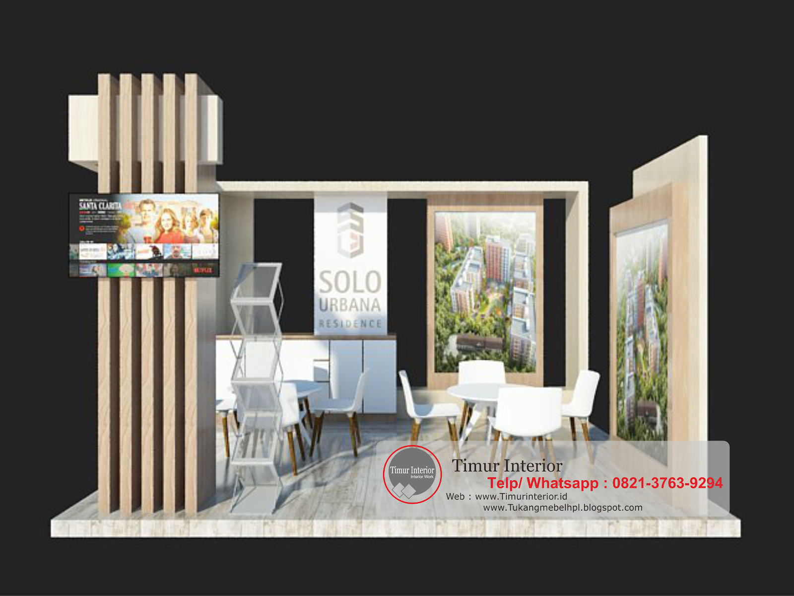 TukangMebelHPL || Interior Design booth pameran, kitchen set solo,Tv ...