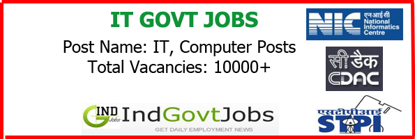 IT Govt Jobs 2023 Software Engineer Jobs 1000+ Vacancies
