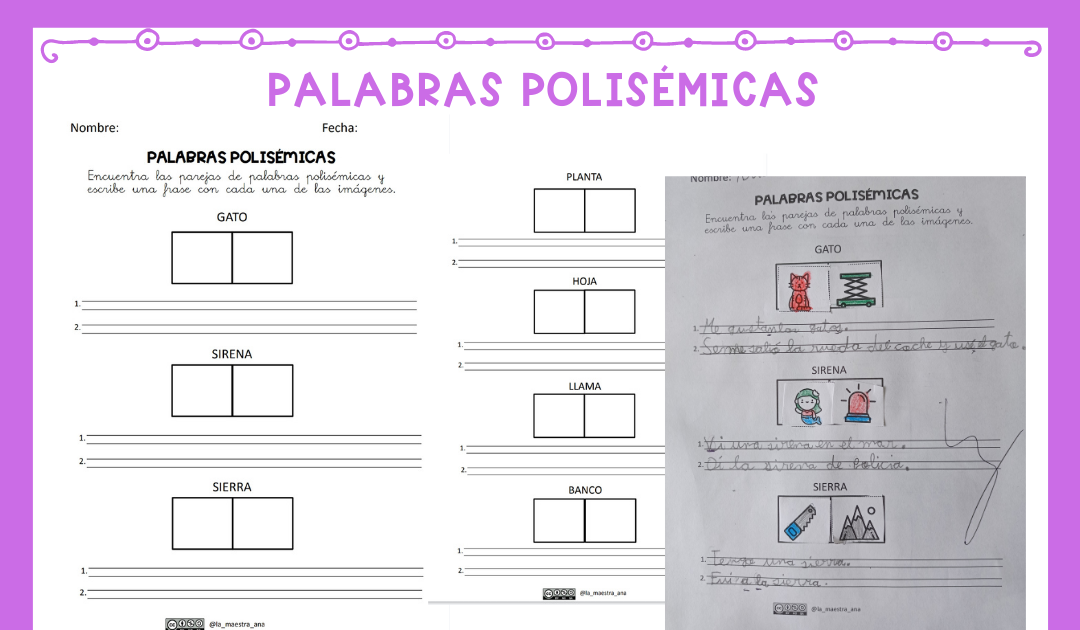 Tizas de colores: PALABRAS POLISÉMICAS