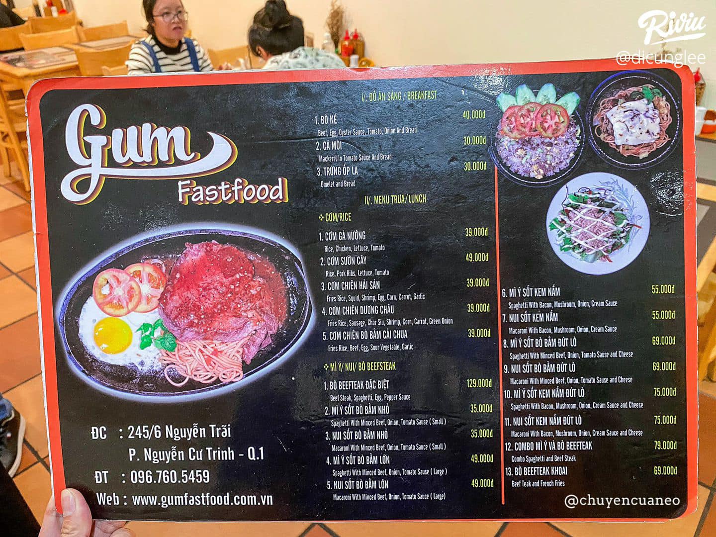 Gum Fastfood Quận 1 - Địa chỉ ăn tất niên ngon rẻ cuối năm