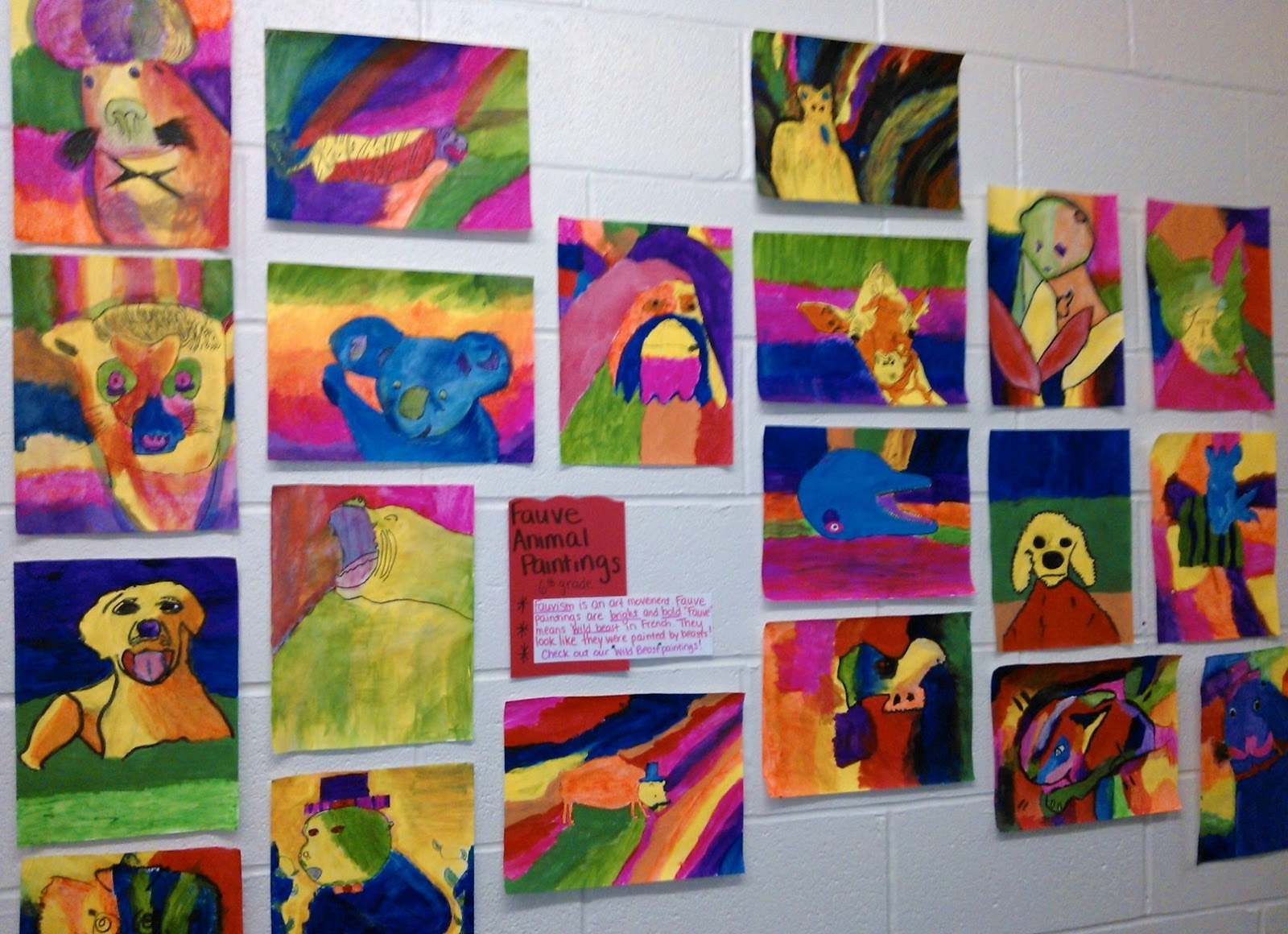 Miss M's Art Room: 6th Grade Wild Beast- Fauvism Paintings