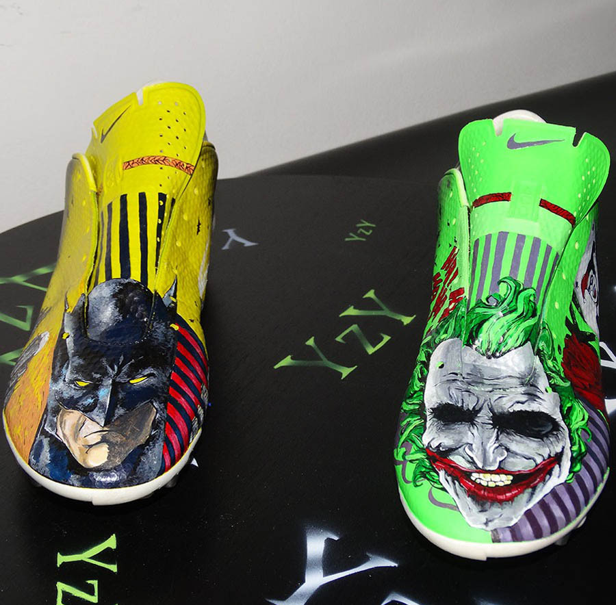 Yohan Mollo Receives Unique Nike Mercurial Batman and Joker Boots ...