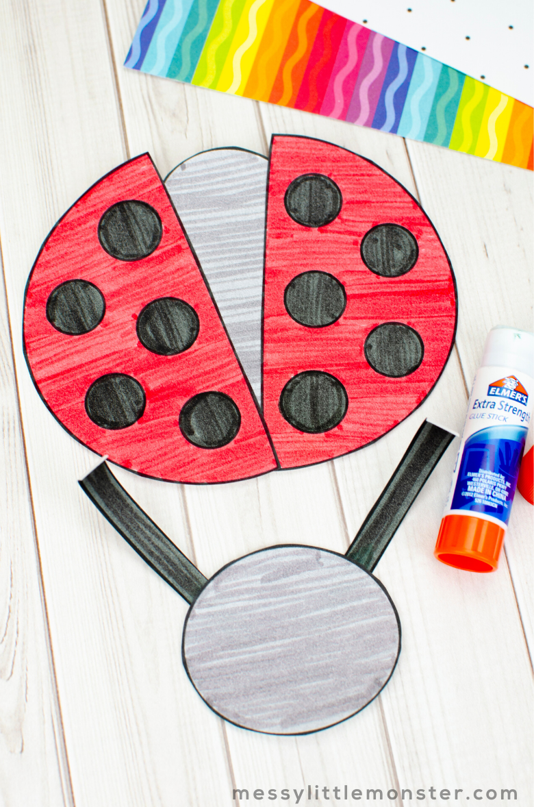 The Cutest Mix & Match Paper Bug Crafts (template included!) - Messy ...