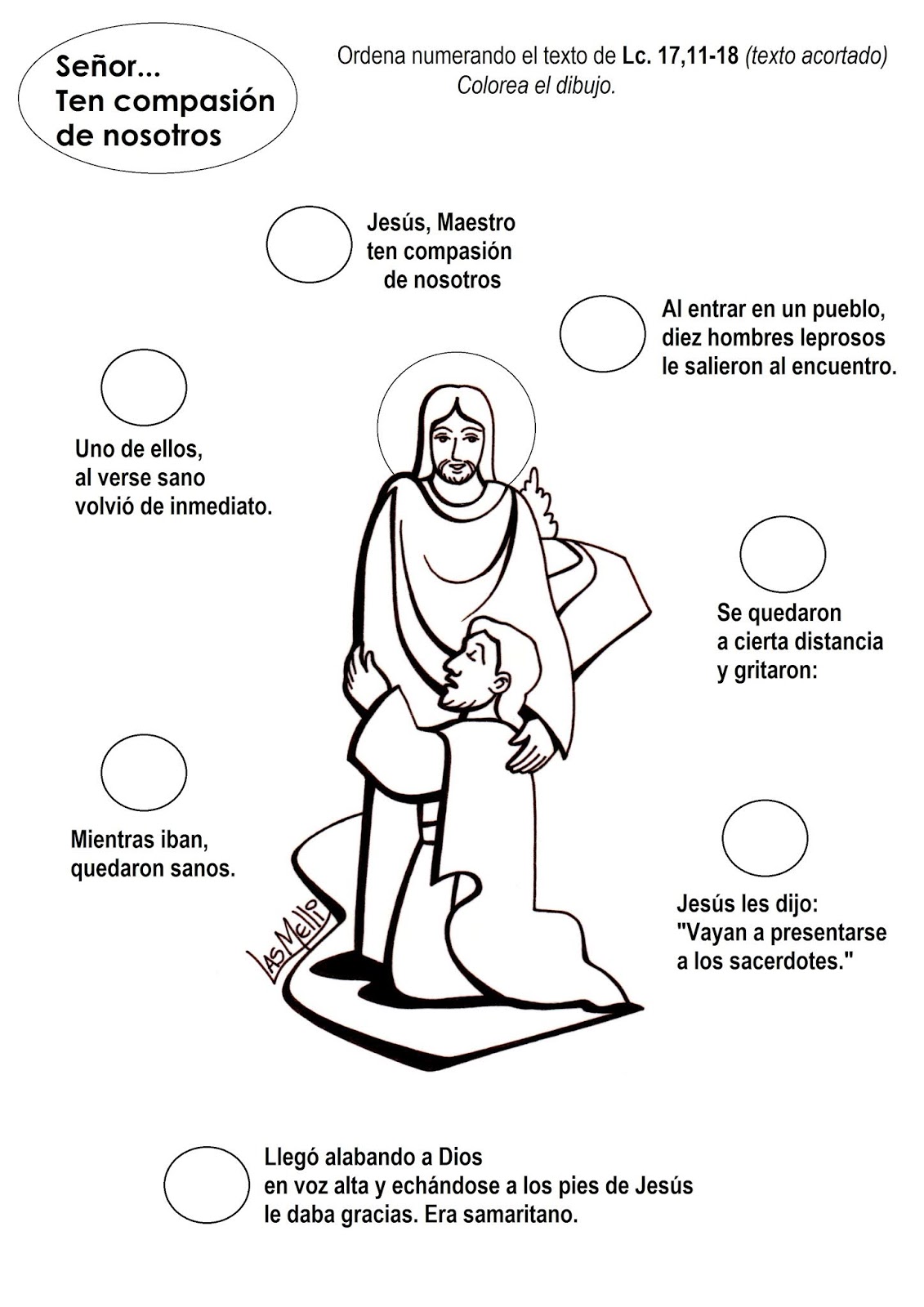 El Rincón de las Melli: ACTIVIDAD: Los 10 leprosos