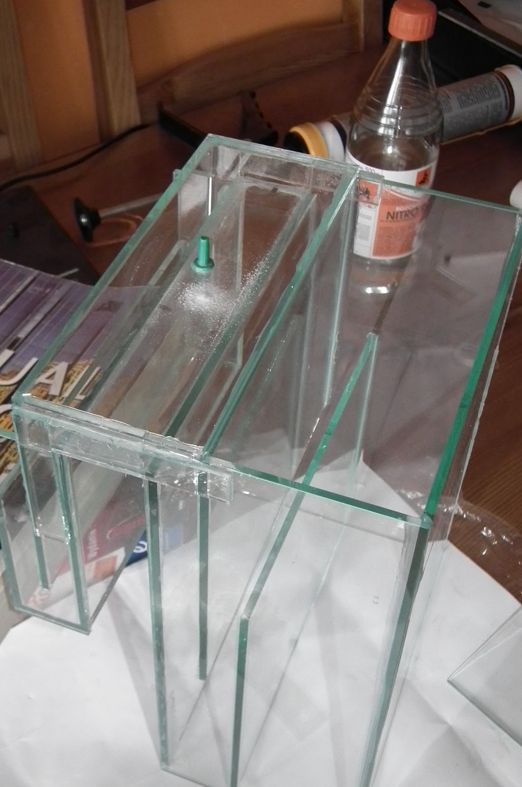 Akwarystyczne DIY: Glass overflow box - szklane pudełko przelewowe