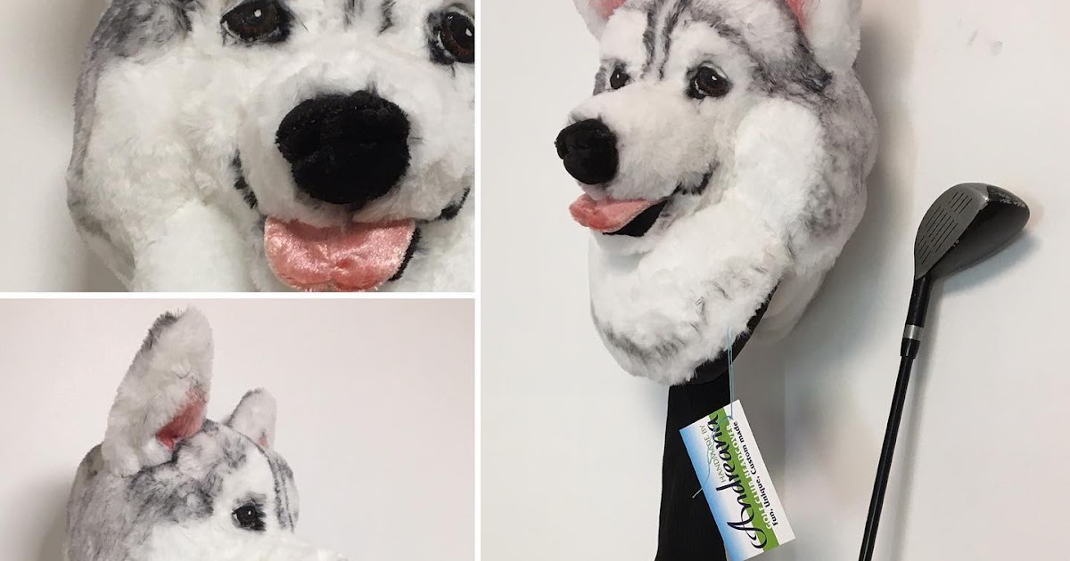Custom Golf headcovers and puppets : Custom made golf headcover -Husky