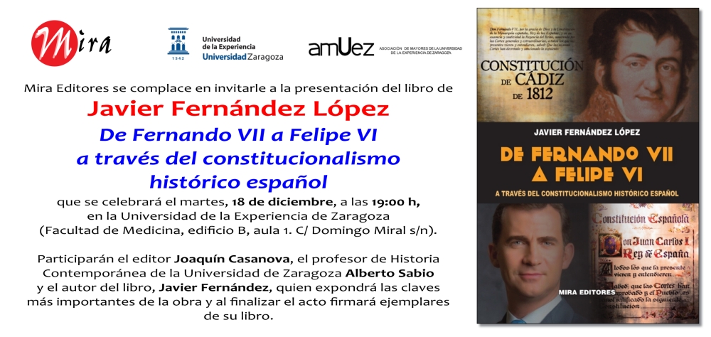 18/12/18 Presentación de De Fernando VII a Felipe VI a través del ...