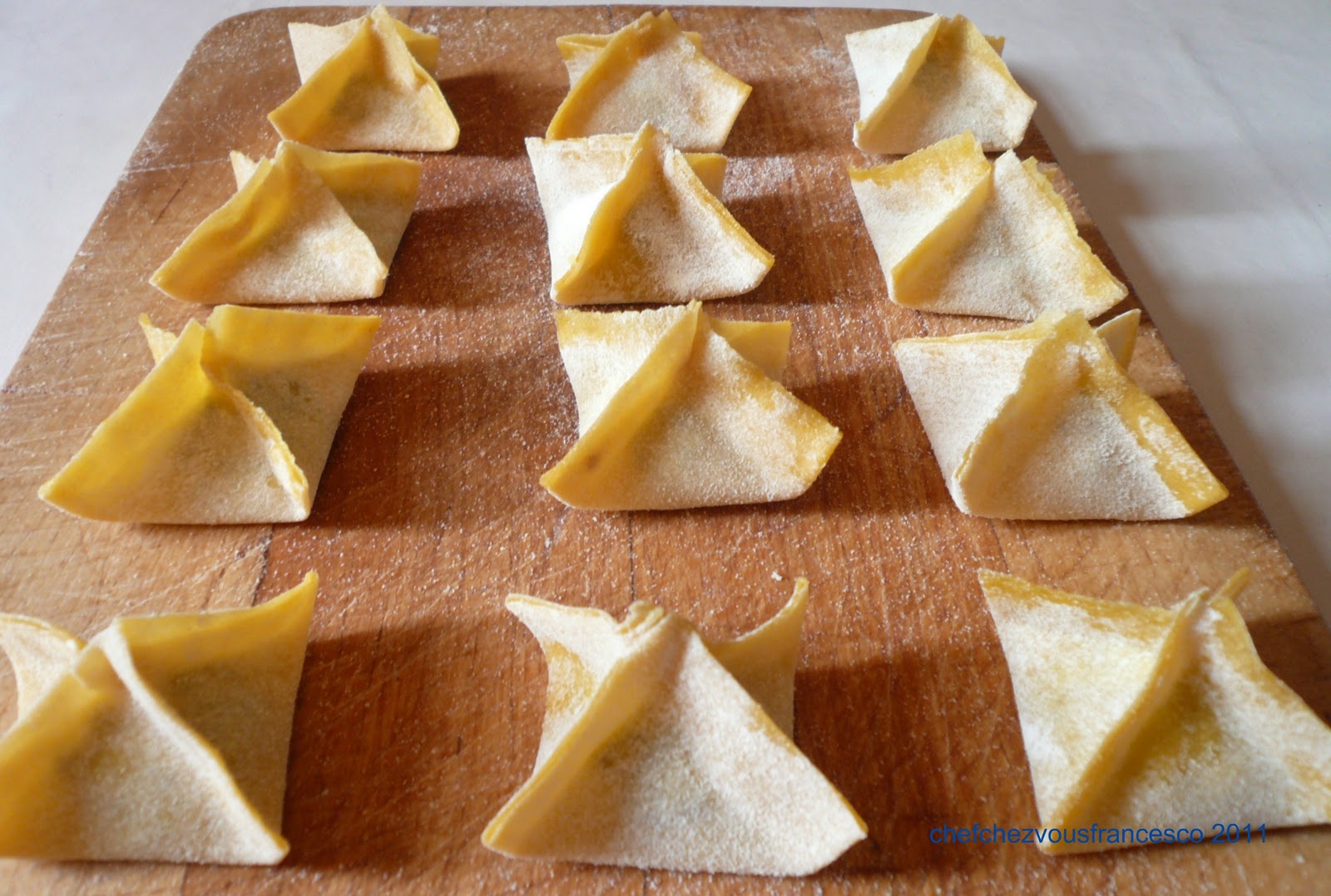 Chefchezvous: fagottini alle erbette e crema di formaggio grana