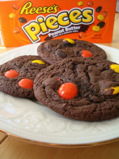 Chocolate Reese's Pieces Cookies - Confessions of a Confectionista