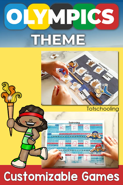 Olympic Rings Coloring, Tracing & Drawing Sheet | Totschooling ...