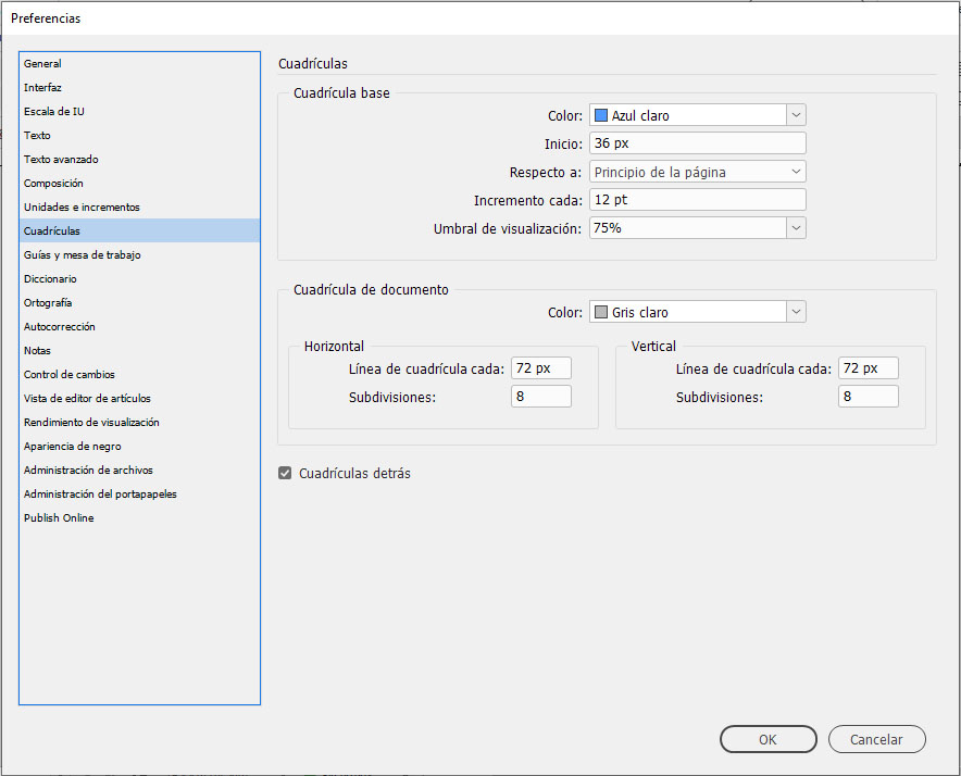 InDesign: La cuadrícula base de InDesign