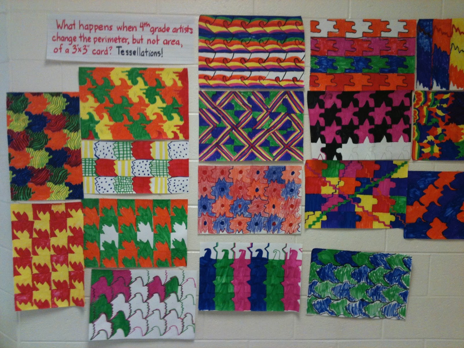 Kristen Applebee: Area, Perimeter, and Tessellations Art Project