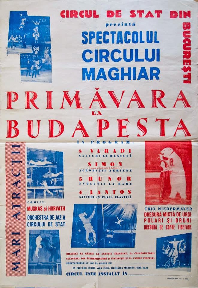 CIRCUS ART: AFISE si PROGRAME DE SALA CIRCUL DE STAT