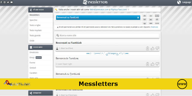 Crea testi online da condividere dove vuoi (con Messletters) - TantiLink