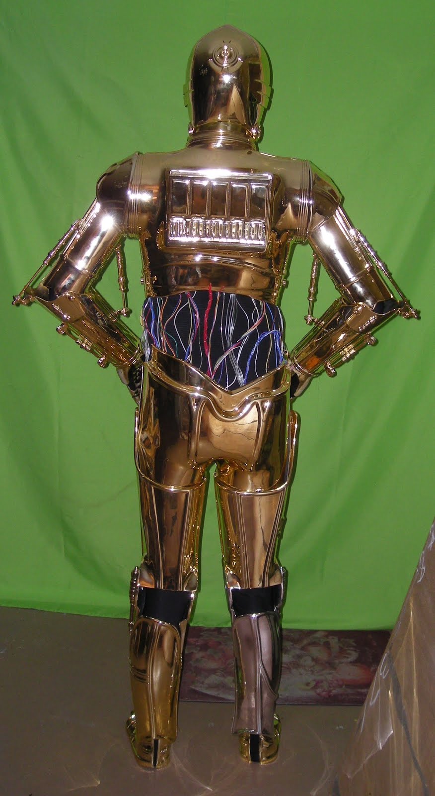 Wearable protocol droid costume