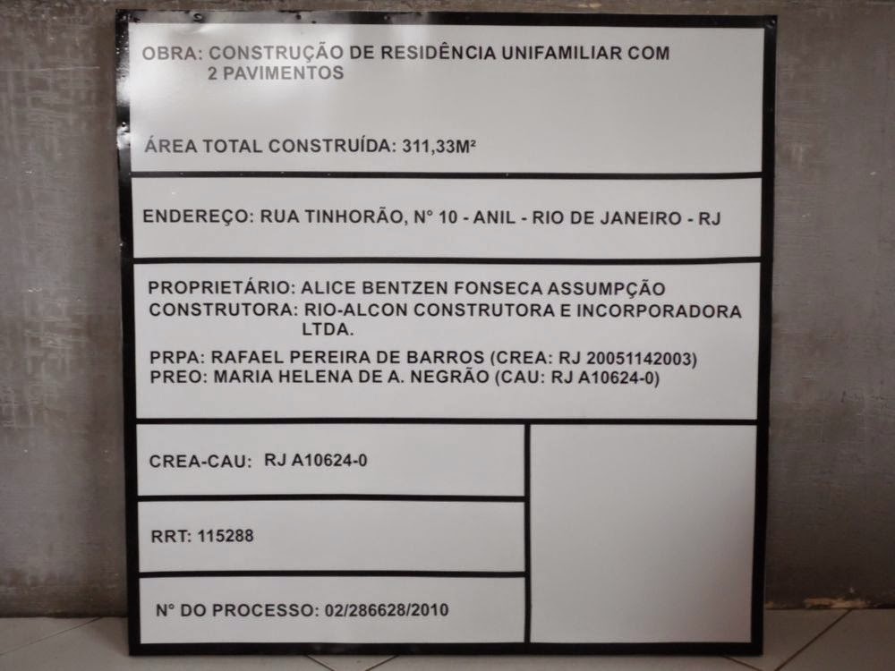 Metro Quadrado Placas - Placas de obra