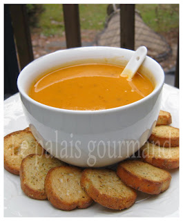 Le palais gourmand: Potage aux carottes, aux pommes et au cari