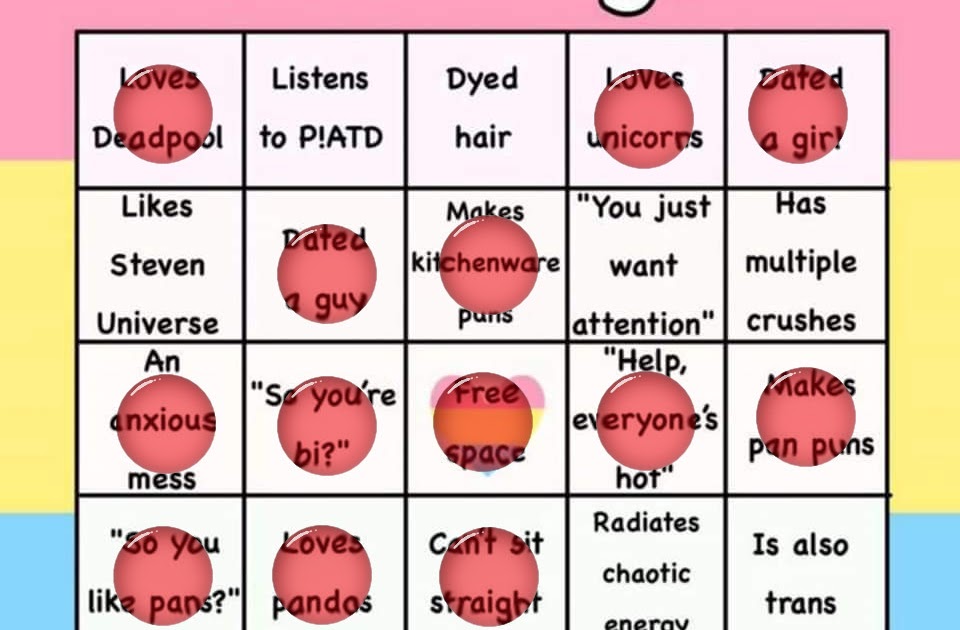 Pansexual Bingo