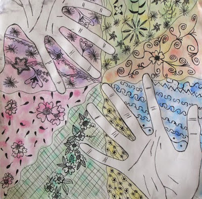 Art At Woodstock: Grade 7: Mehendi Hands