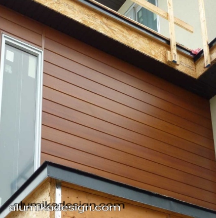 Aluminium Urat Kayu (Motif Serat Kayu)