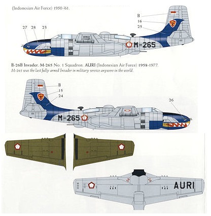 AIRPLANE SCALE MODELKIT: DOUGLAS A-26 Invader