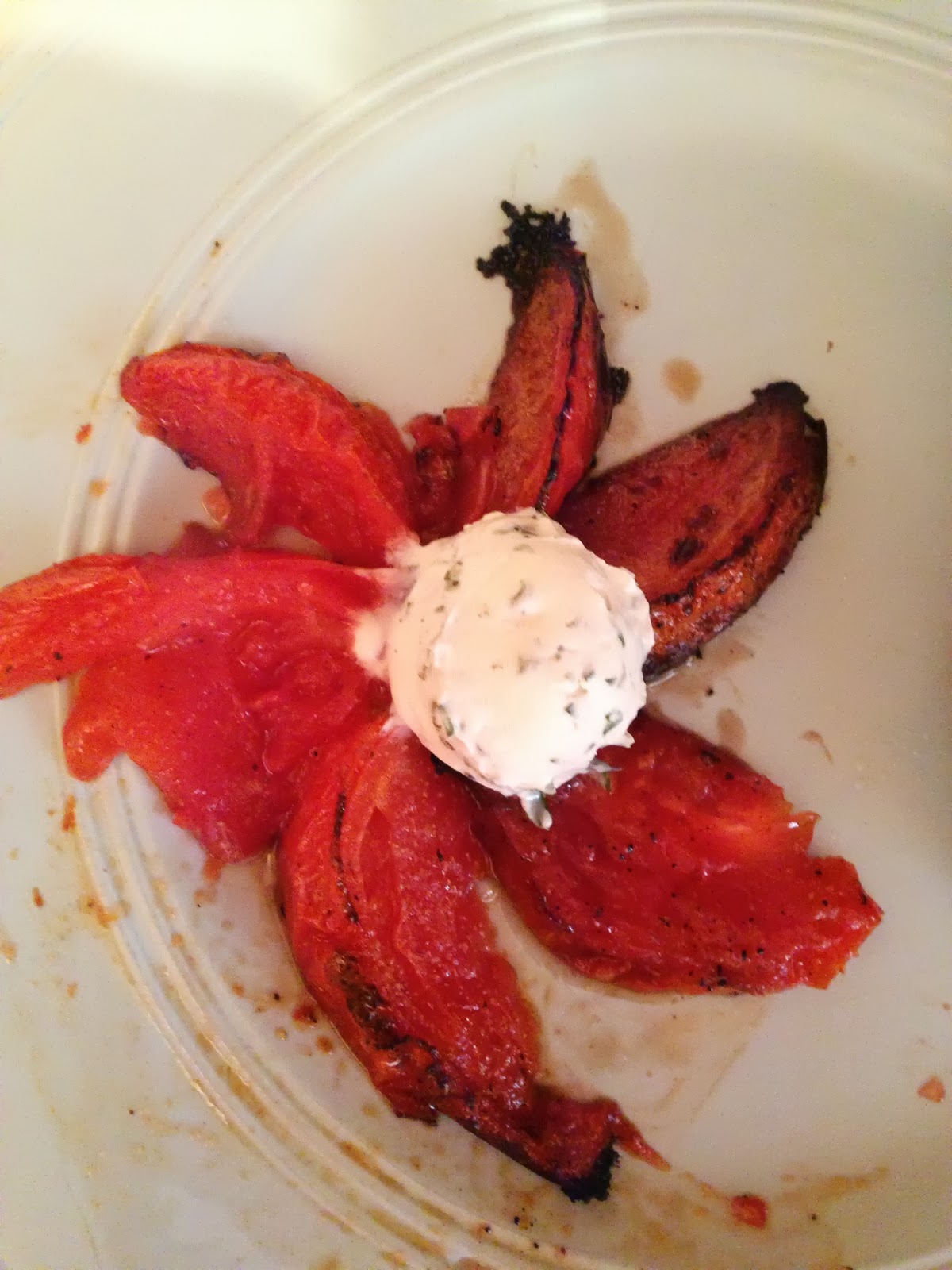 The Tasty Table: Roasted Balsamic Tomato and Goat Cheese Ball Salad