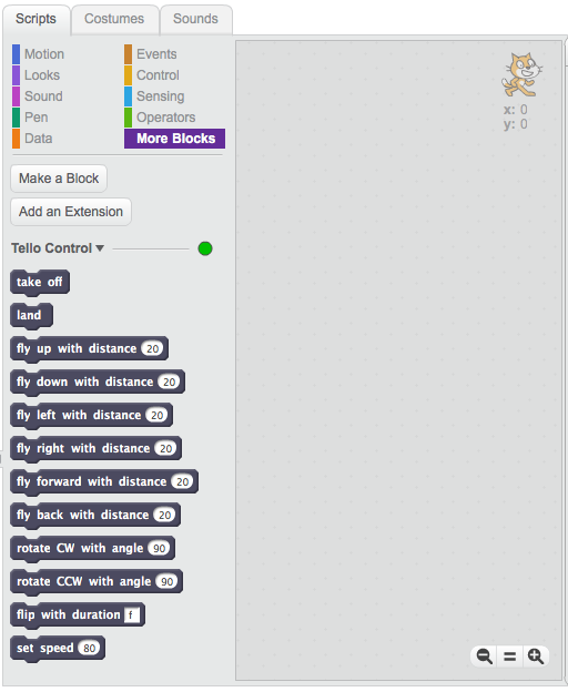 Memorandum: Tello Programming 003 -Scratchの基本-