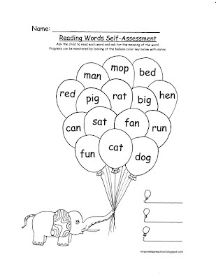 De Mello Teaching: Reading Words Self-Assessment