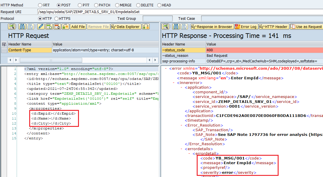 Sap Abap Central Error Handling In Odata 8218