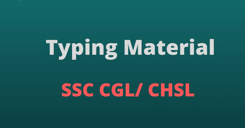 80 Typing Passages For SSC CGL CHSL DEST Samples 80-typing-passages-for-ssc-cgl-chsl-dest-samples