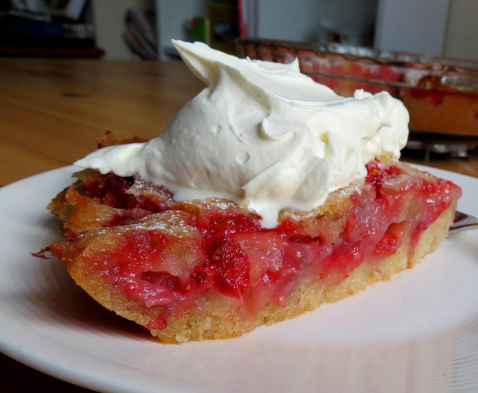 Strawberry Cake Pie | The English Kitchen