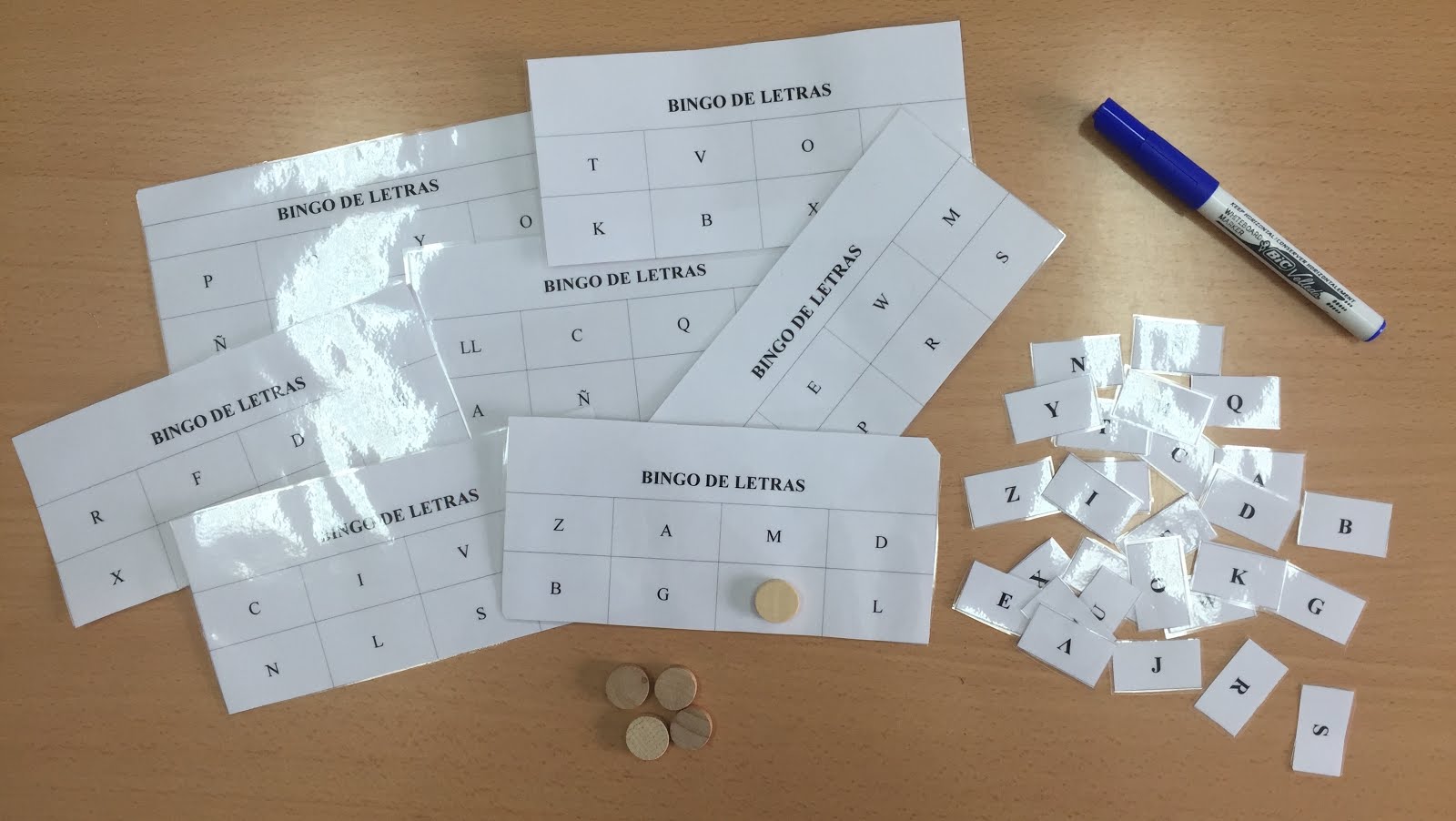 El Rincón de Audición y Lenguaje: Juego "Bingo de letras"