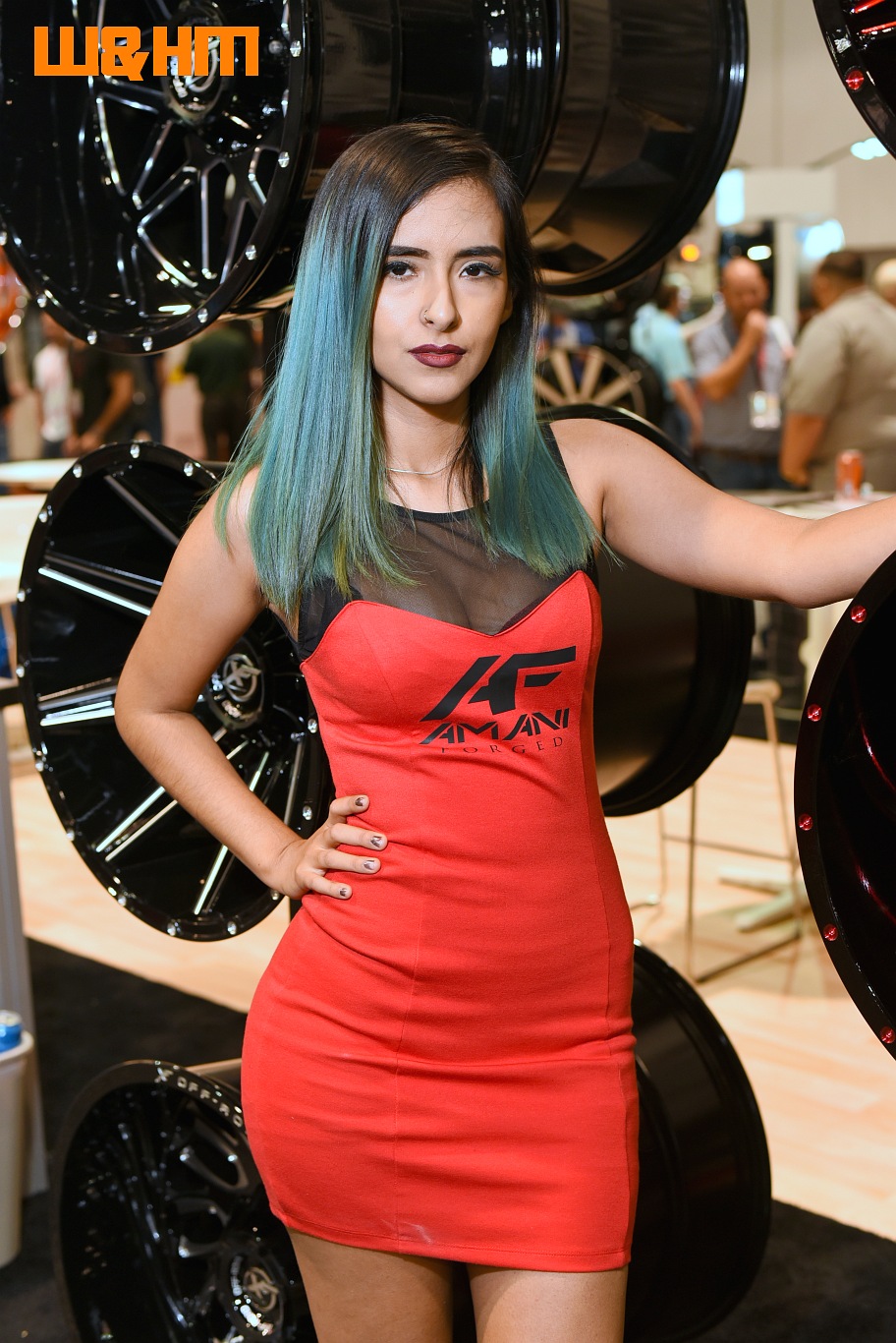 Super Cool Model Bee Barajas for Amani Forged at 2017 #SEMA
