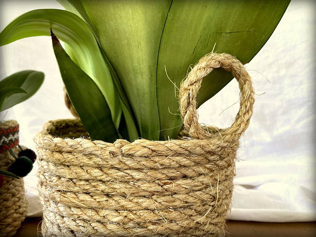 WobiSobi: Easy Rope Basket Planter