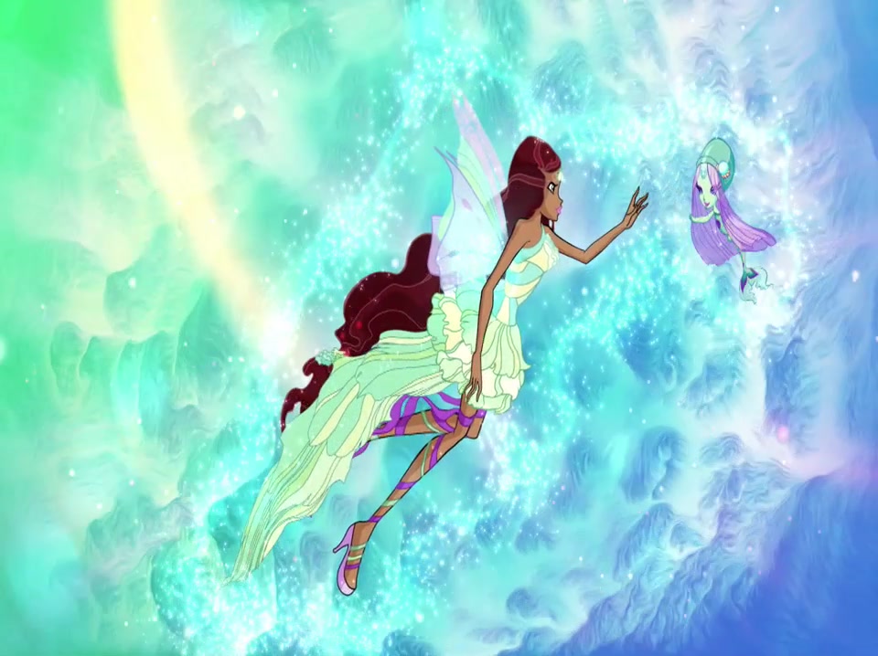 ¡Imágenes de la conexión mágica de Layla con su Selkie Lenny! - Winx ...