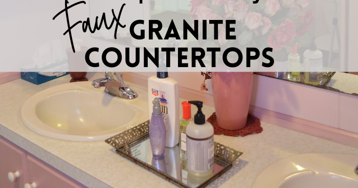 Simple & Easy Faux Granite Countertops | The Stonybrook House