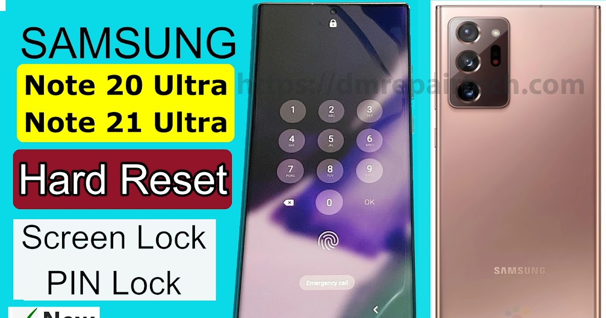 Hard Reset SAMSUNG Galaxy Note20 Ultra 5G Screen Lock Remove - DM ...