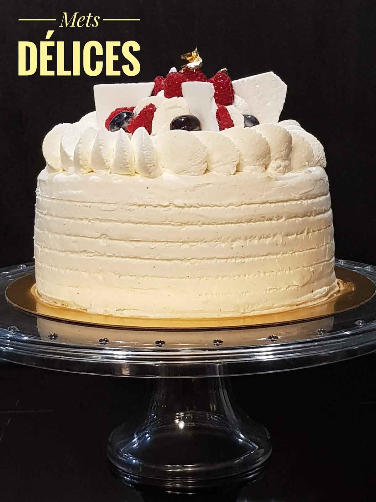 Vacherin fruits rouges vanille