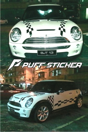 Puff sticker: Mini Cooper S Racing Trip