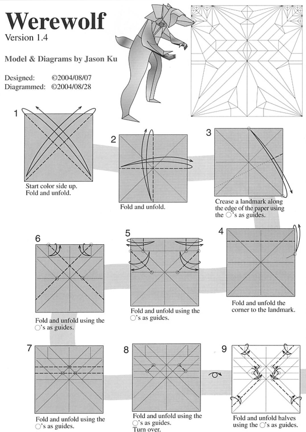 El arte del Origami: Werewolf