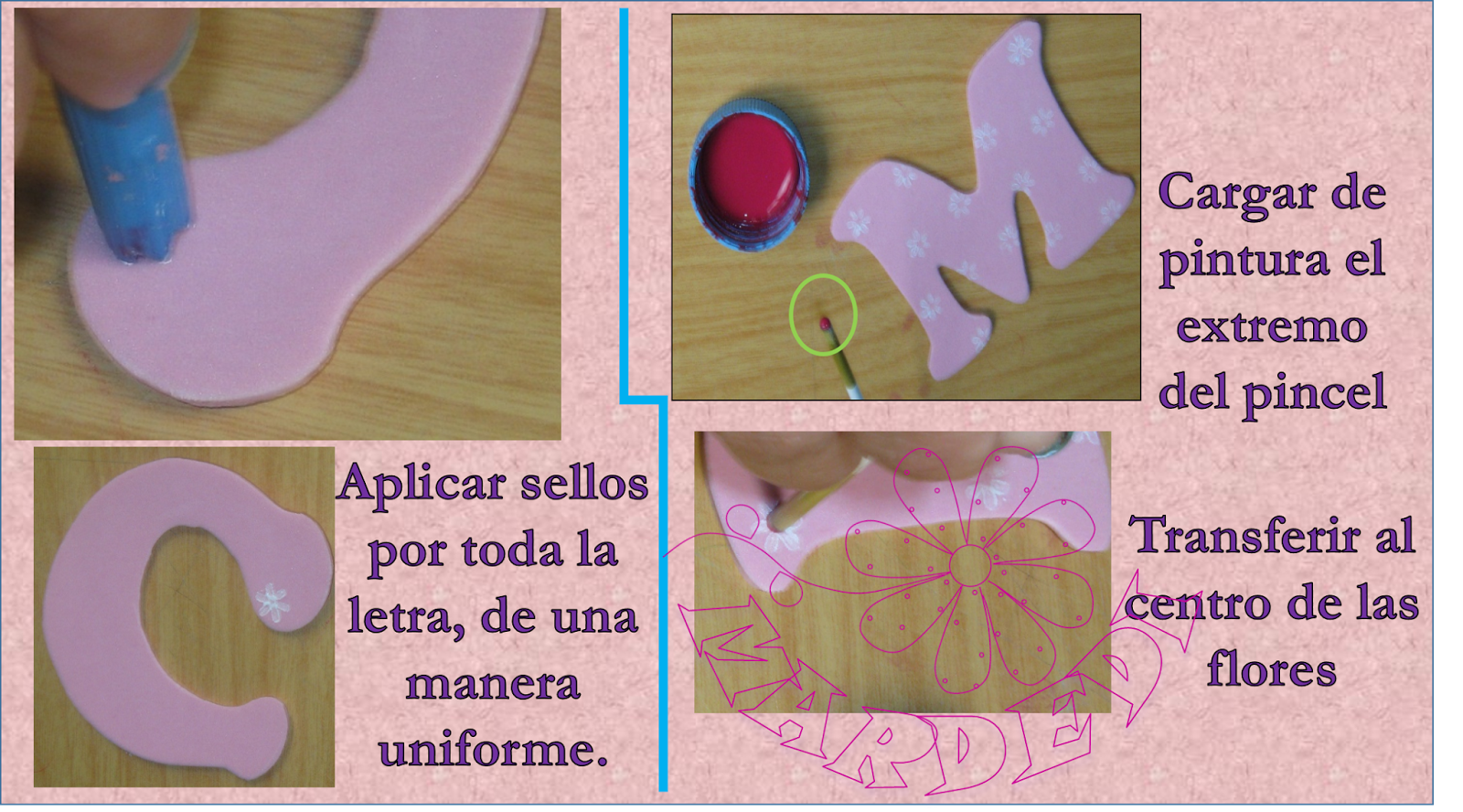 MARDEDI: TUTORIAL PARA LETRAS EN FOAMY