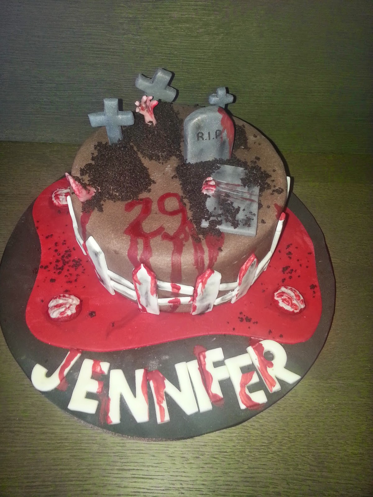 CHIQUI CAKES: Pastel Zombies para Jennifer