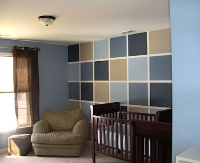 8 Ide Motif Cat Tembok Kotak Mulai dari yang Sederhana Sampai ...