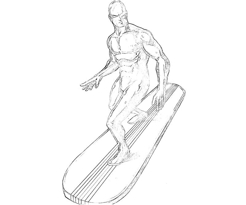 Silver Surfer Coloring Pages