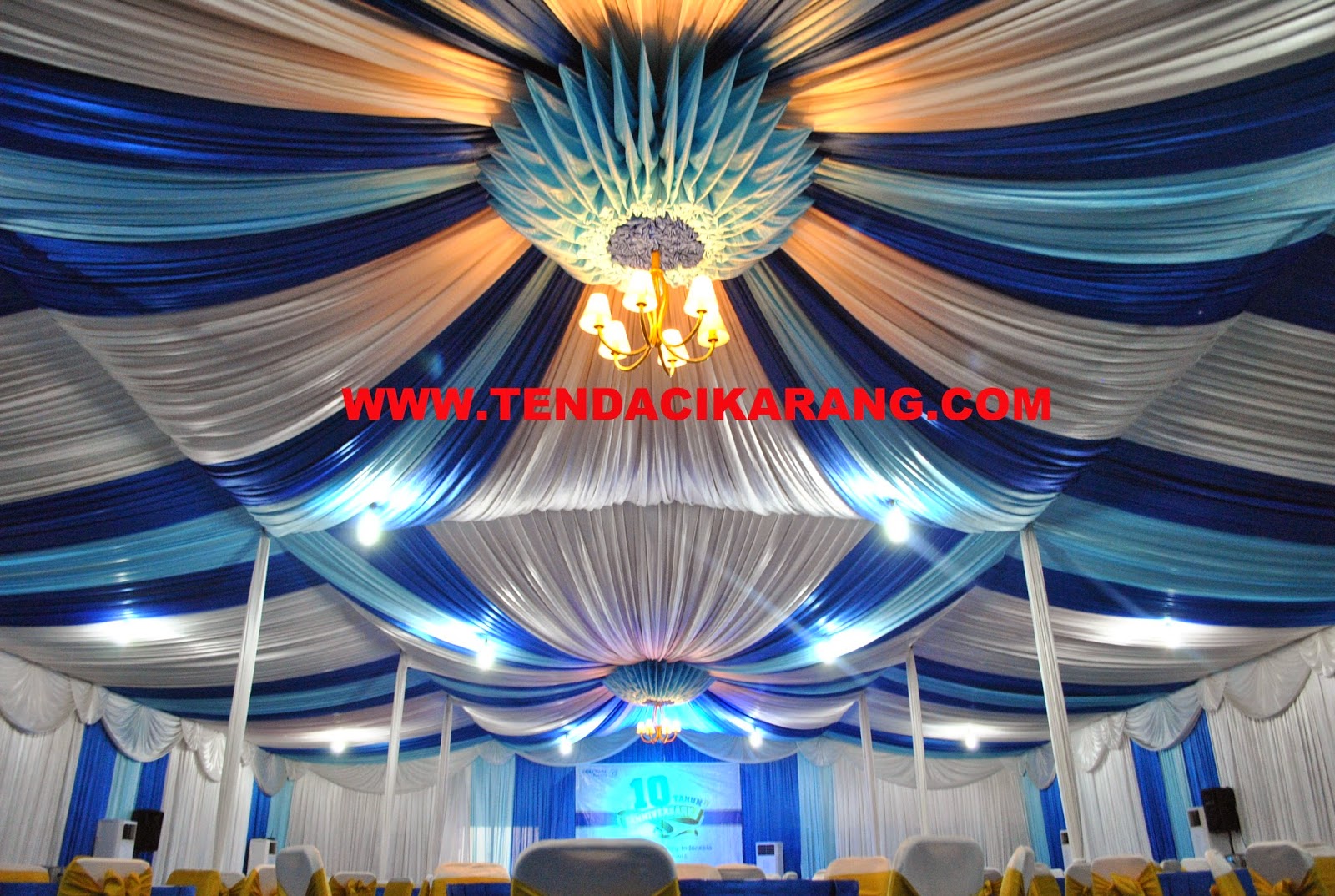SEWA TENDA BEKASI: TENDA DEKORASI VIP NUANSA BIRU