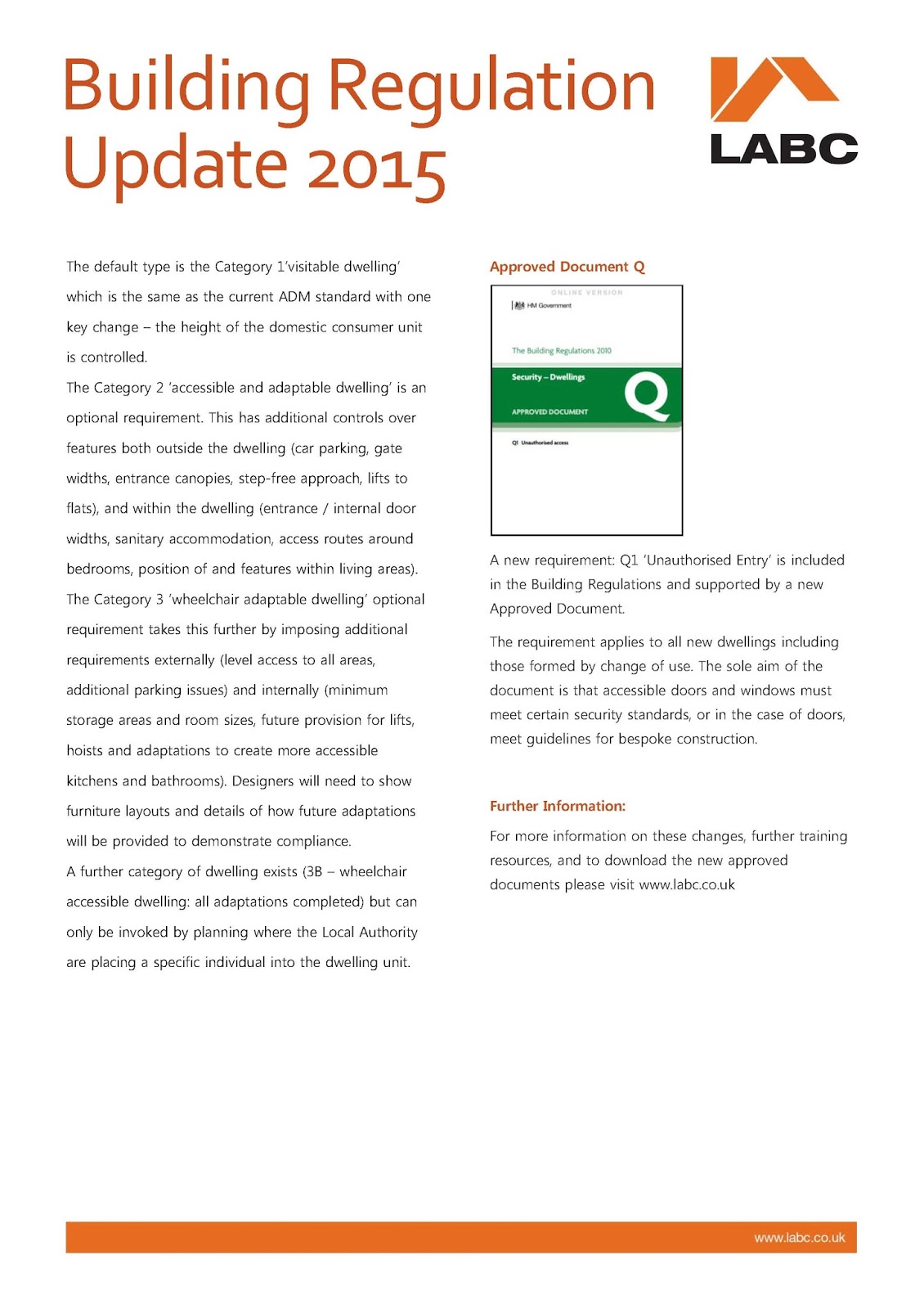 2015 Building Regulations Update - cb3 design architects