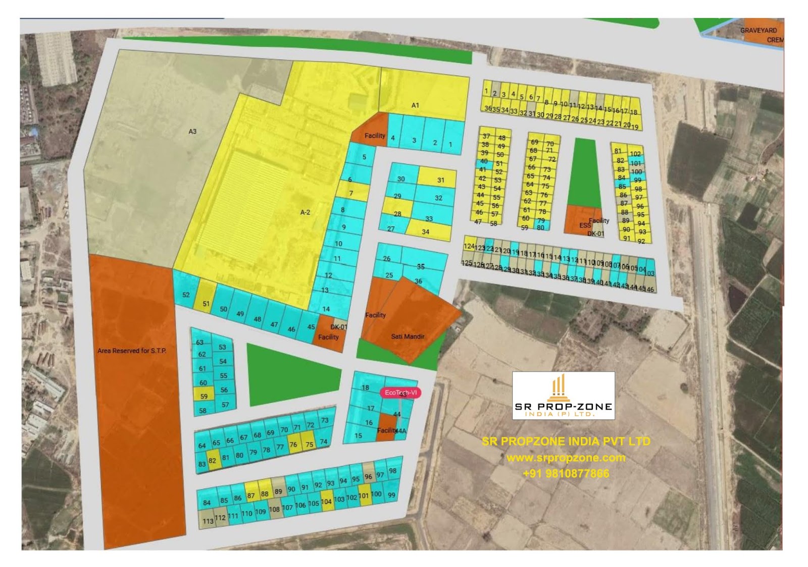 Ecotech-6 New Latest Map, Greater Noida Layout Plan HD Map - Greater ...